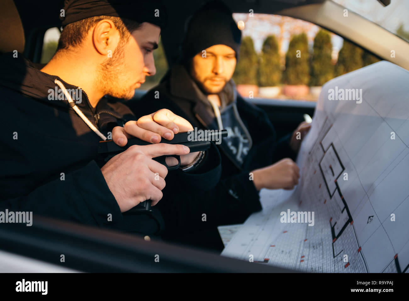 Blueprint for robbery hi-res stock photography and images - Alamy