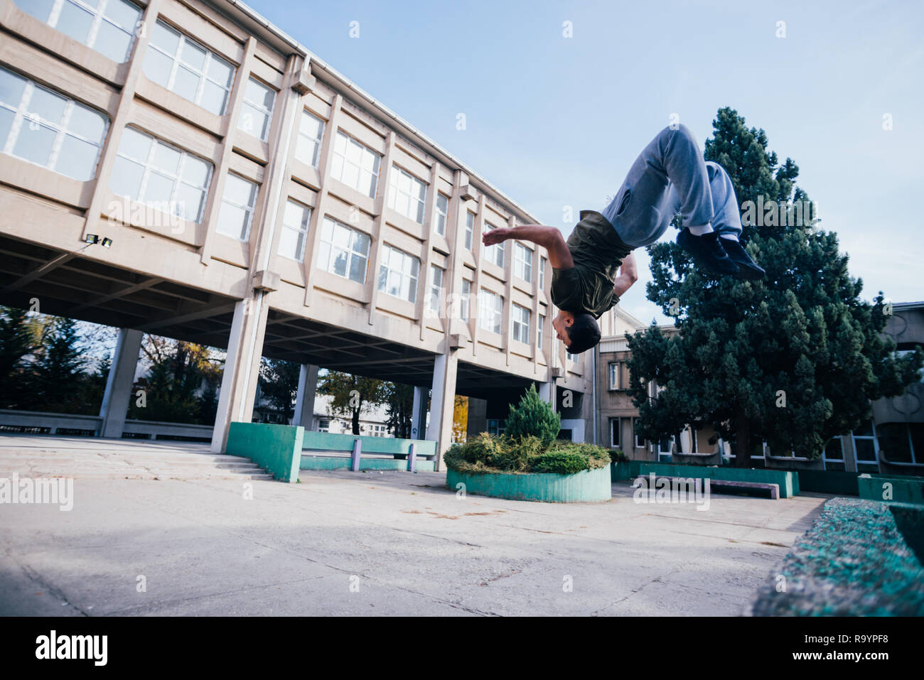 Person Doing A Backflip High Resolution Stock Photography and Images ...