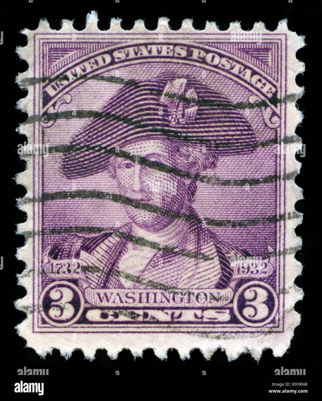 Postmarked stamp from United States of America (USA) in the Washington ...