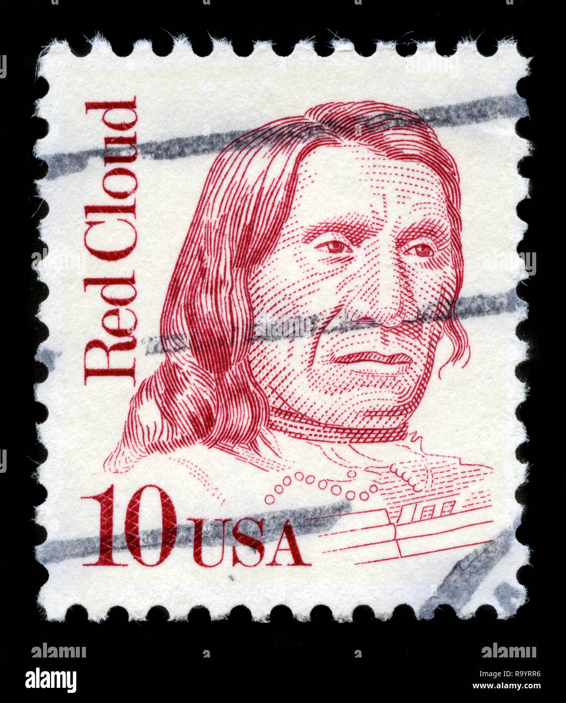 Postage stamp from United States of America (USA) in the Great ...