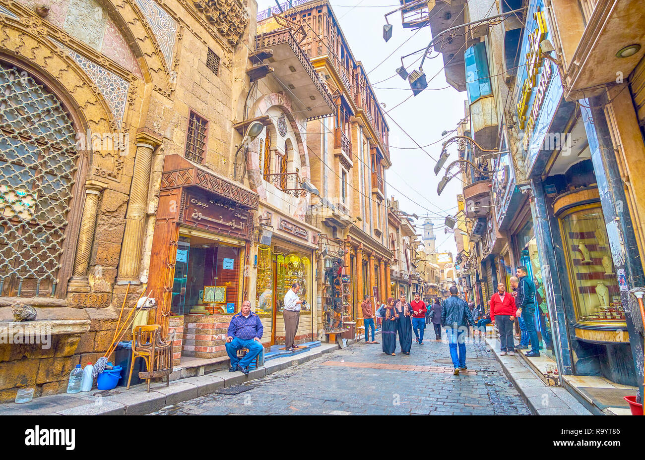 CAIRO, EGYPT - DECEMBER 20, 2017: The most beautiful edifices in ...