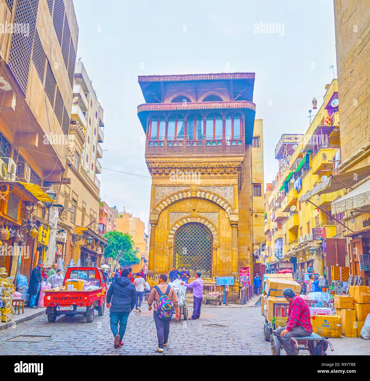 CAIRO, EGYPT - DECEMBER 20, 2017: The Sabil-Kuttab of Katkhuda is a ...