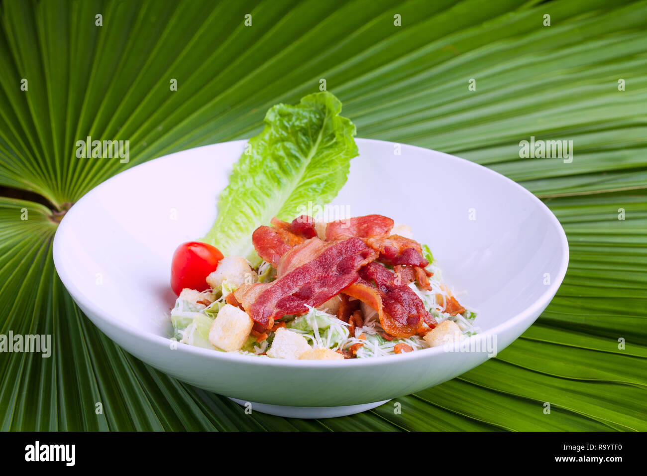 Caesar salad cos lettuce hi-res stock photography and images - Alamy