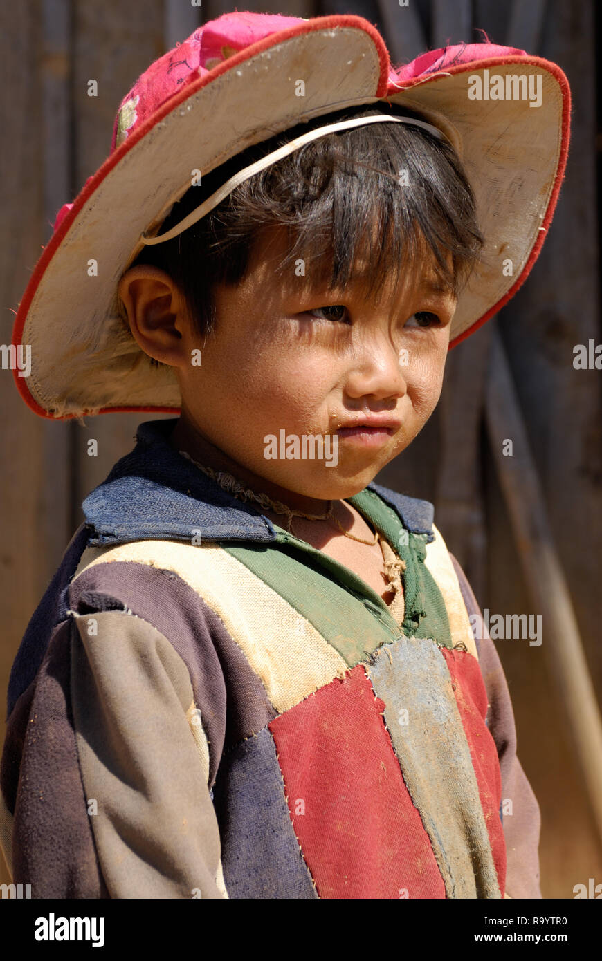 boy of Palaung tribe, Kalaw, Southern Shan State, Myanmar Stock Photo ...