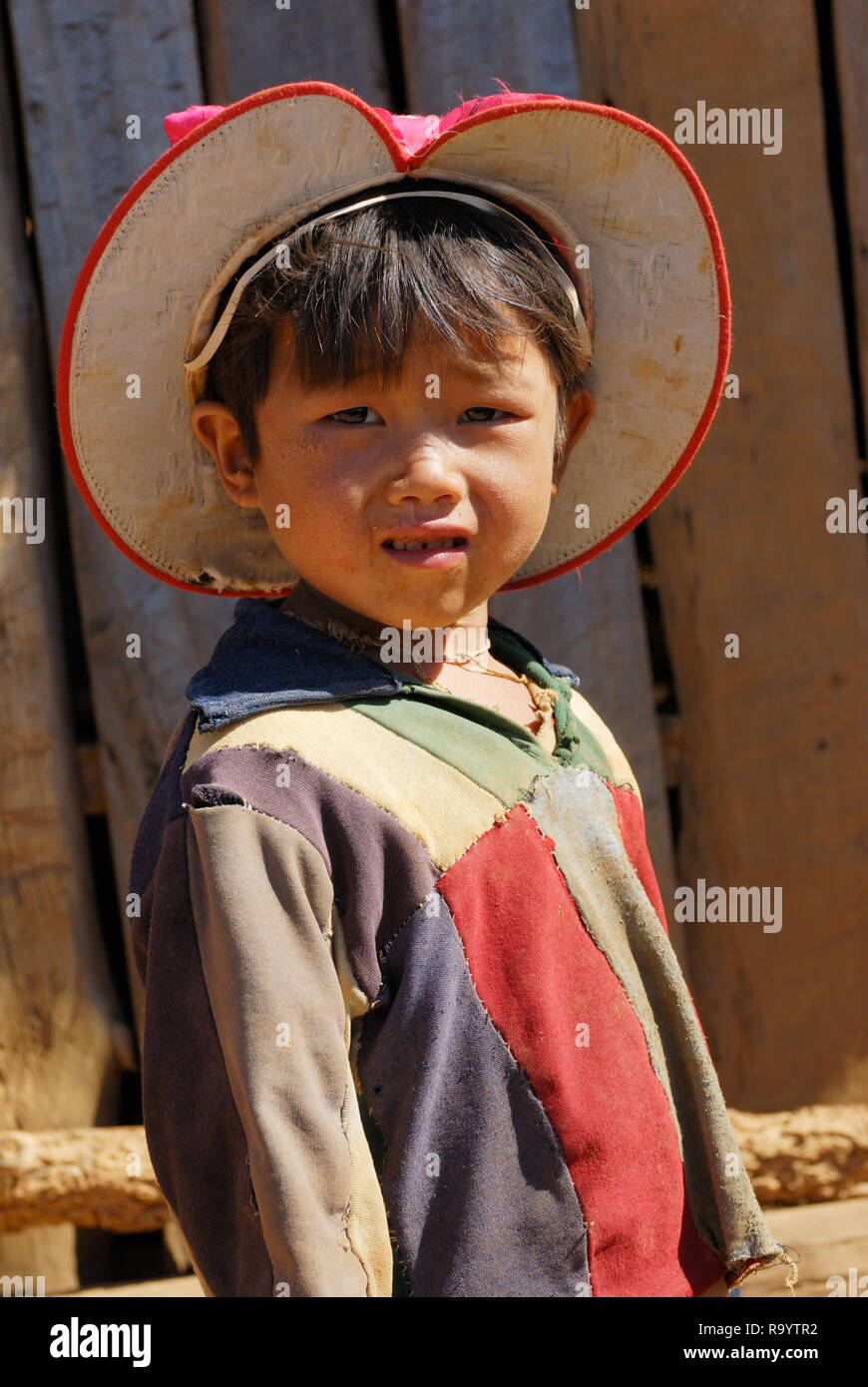boy of Palaung tribe, Kalaw, Southern Shan State, Myanmar Stock Photo ...