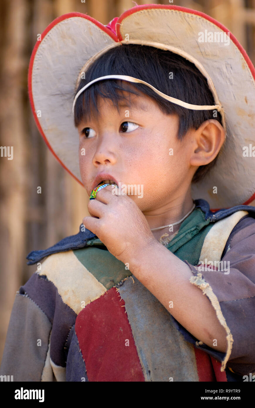 boy of Palaung tribe, Kalaw, Southern Shan State, Myanmar Stock Photo ...