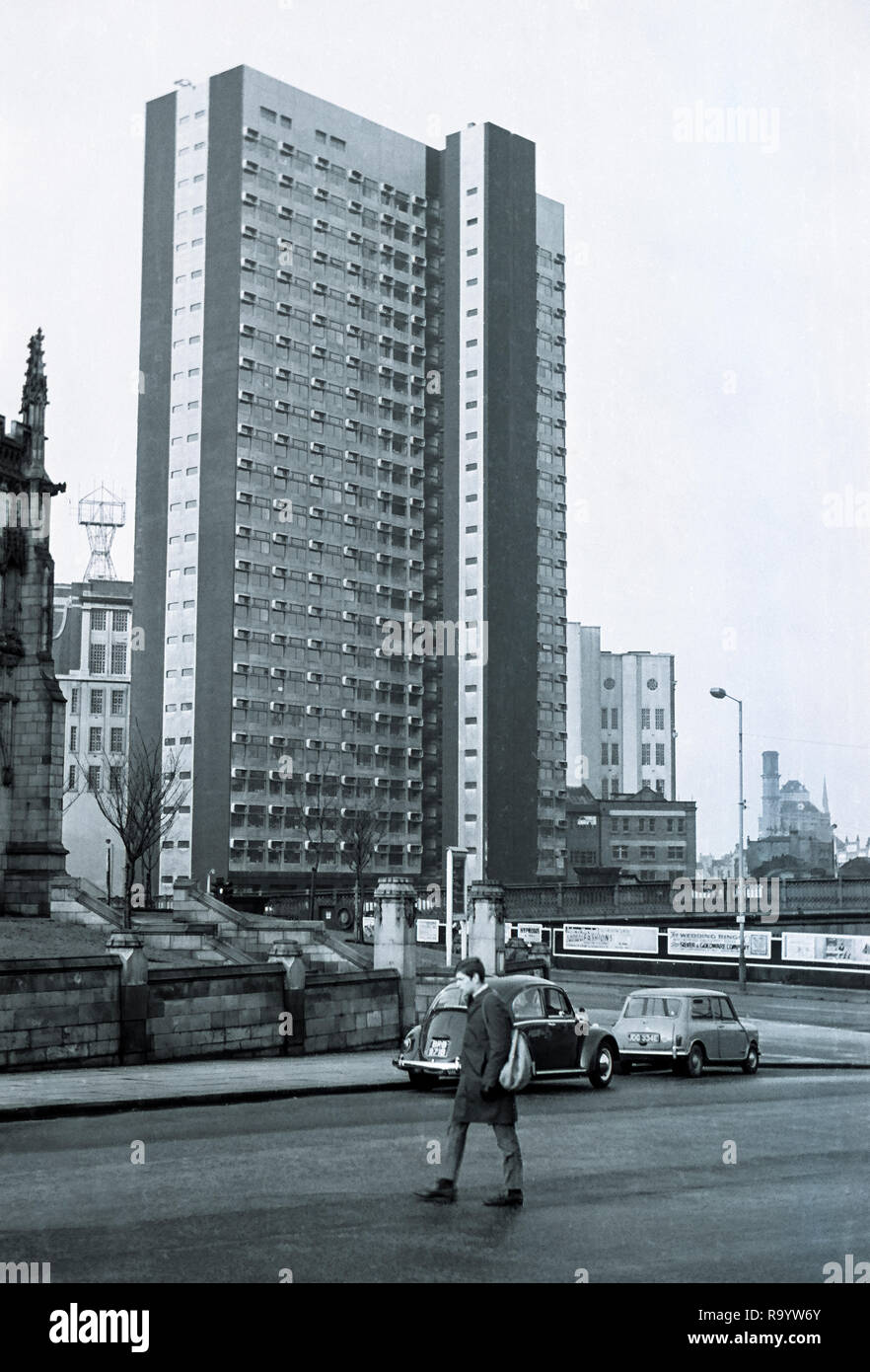 Manchester city centre around 1970 Stock Photo - Alamy