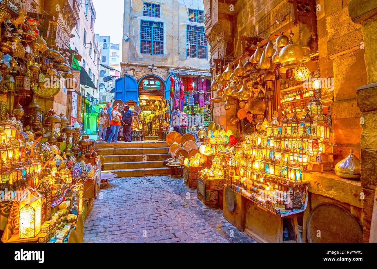 CAIRO, EGYPT - DECEMBER 20, 2017: Bab al-Ghuri gates houses famous ...