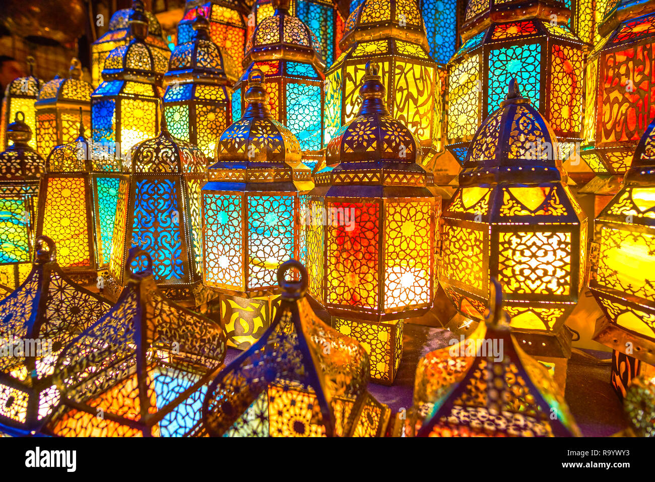 The beautifully glowing lamps could create amazing atmosphere of ...