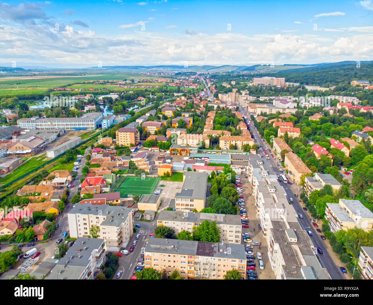 Romania aerial mures hi-res stock photography and images - Alamy