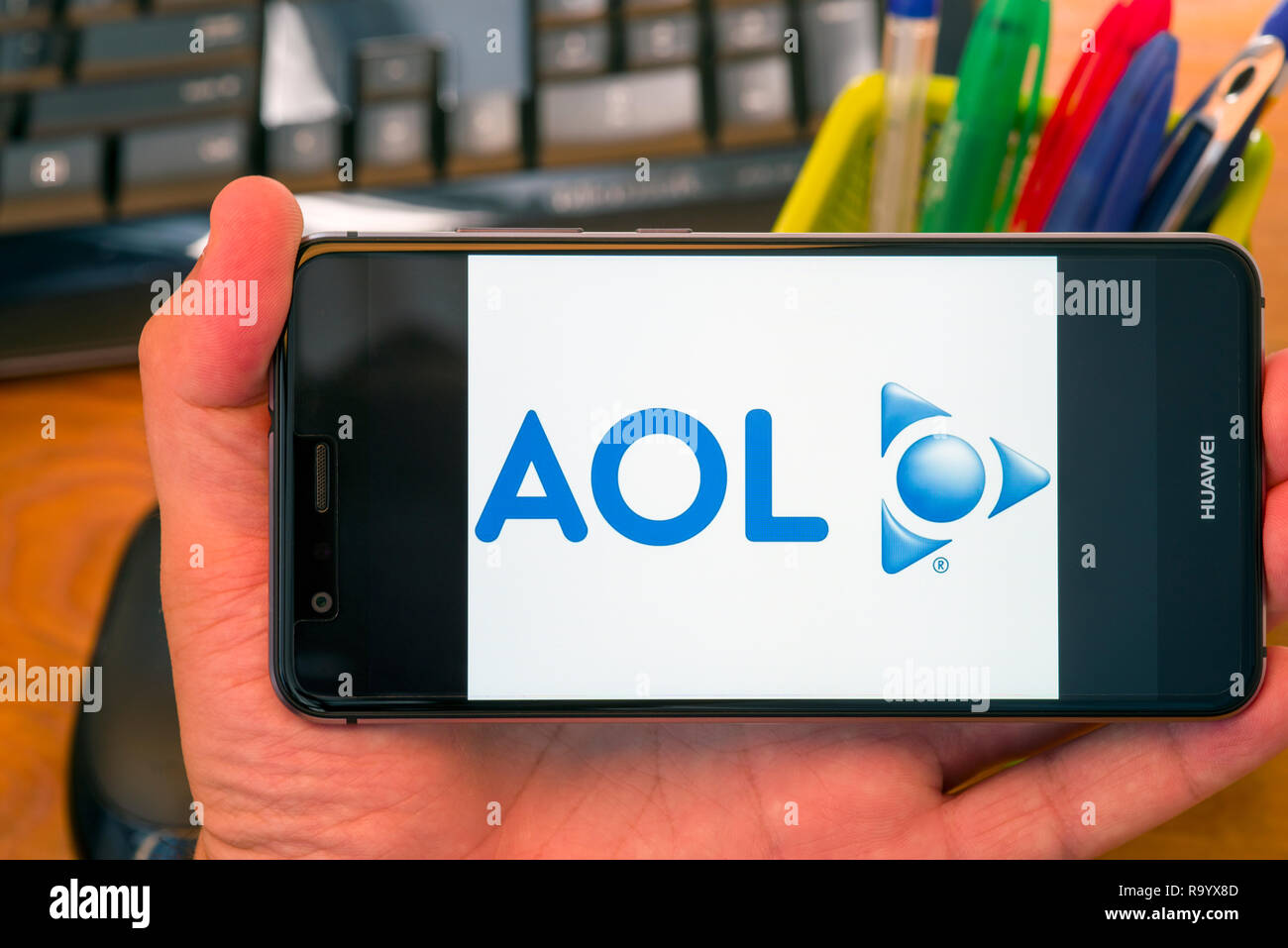 Aol marketing logo hi-res stock photography and images - Alamy