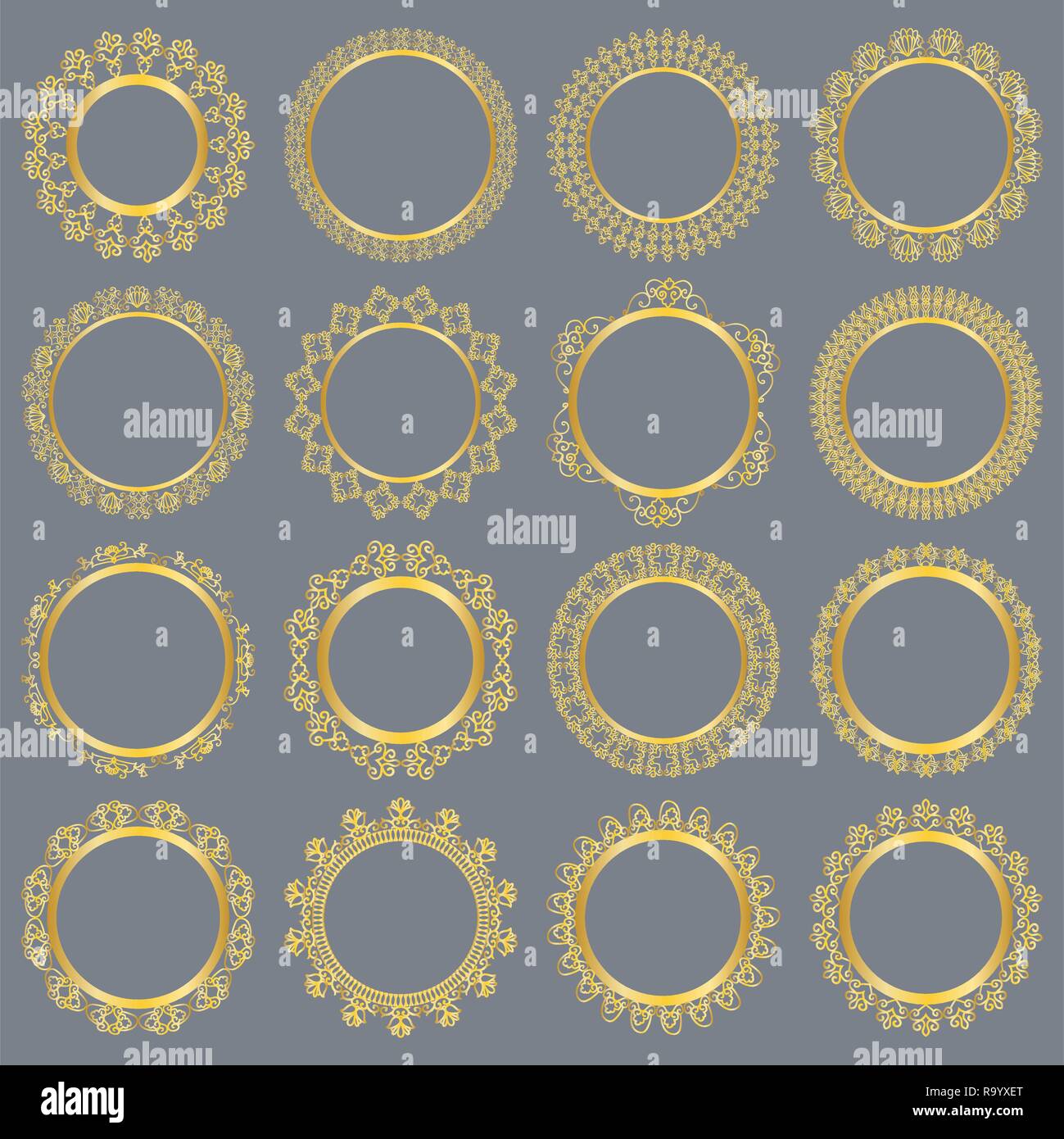 Carved borders Stock Vector Images - Alamy