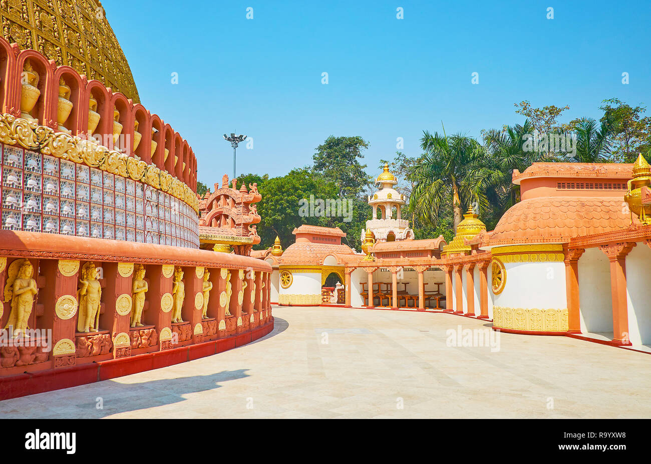 The temple of Sitagu International Buddhist Academy is famous for fine ...