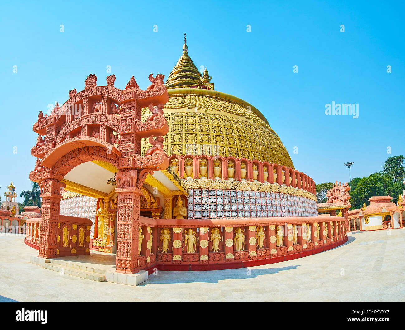 The stunning pagoda of Sitagu International Buddhist Academy with ...