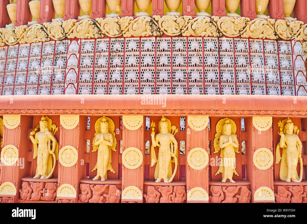 Exterior of pagoda of Sitagu International Buddhist Academy is ...