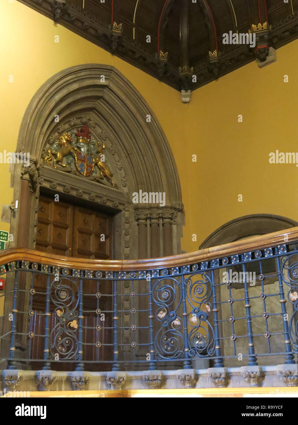 The striking entrance hall to the Hunterian Museum in the Gilbert Scott ...