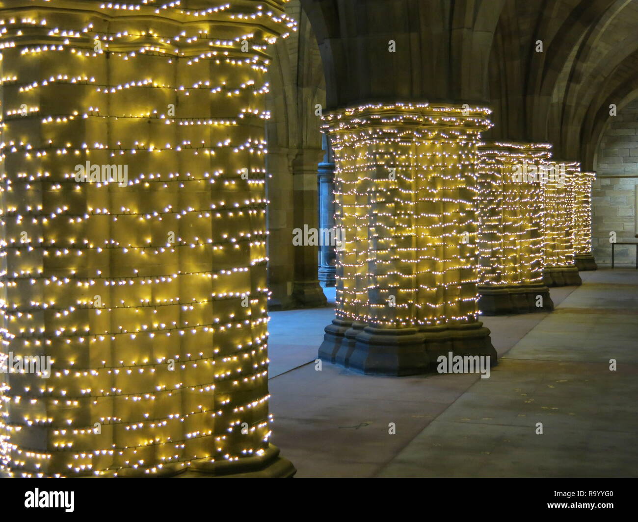 The Undercroft, or Cloisters, at Glasgow University were festively ...