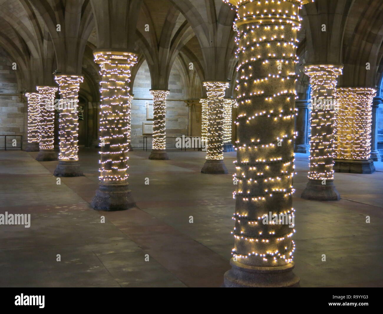 The Undercroft, or Cloisters, at Glasgow University were festively ...