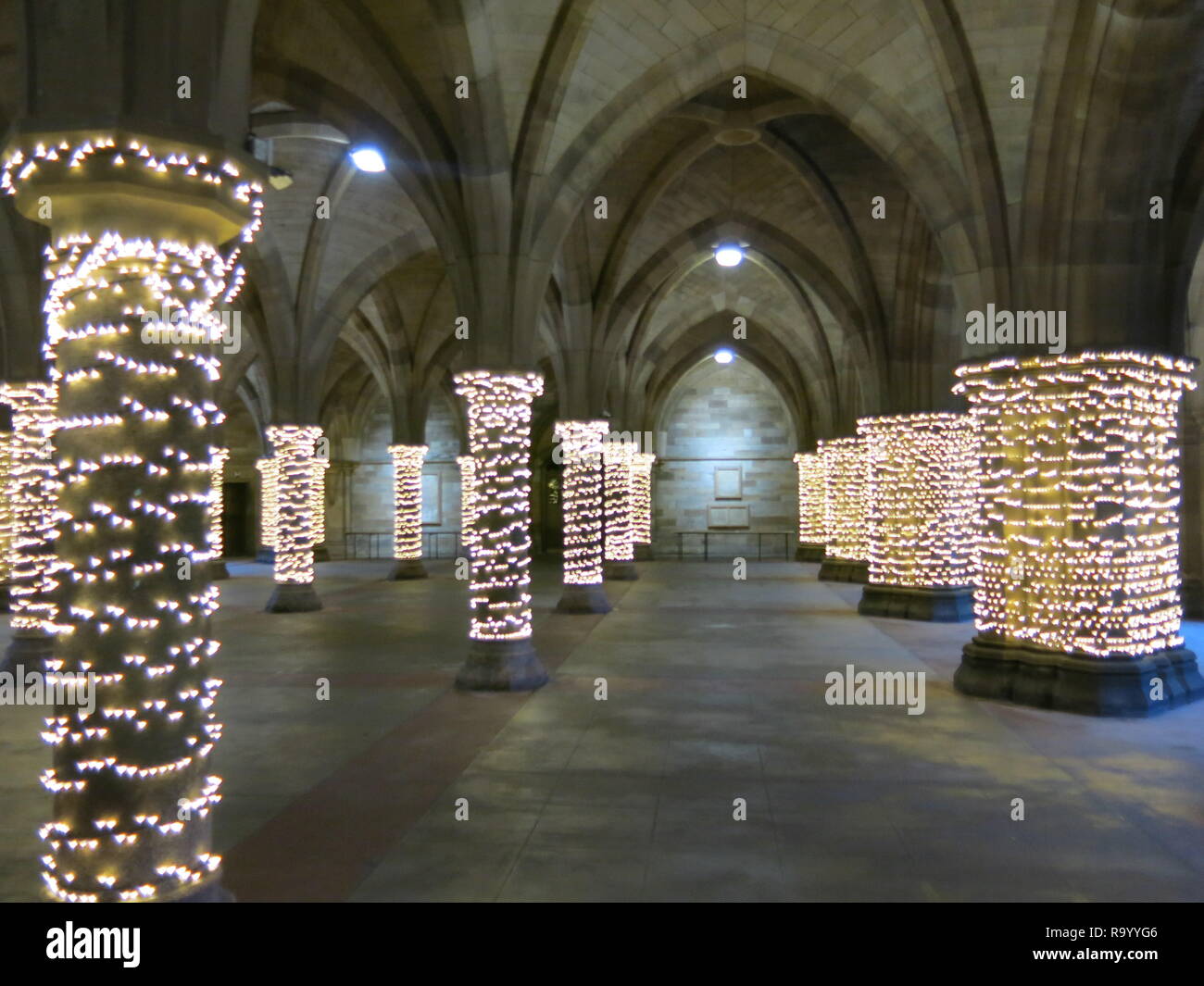The Undercroft, or Cloisters, at Glasgow University were festively ...
