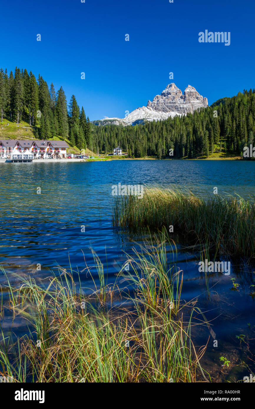 Beautiful Lago di Misurina in the Dolomites in Northern Italy, Europe ...