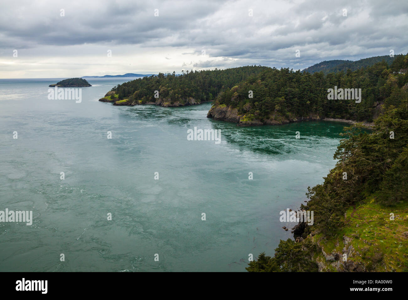 The waters of Deception Pass in Washington state, USA Stock Photo - Alamy
