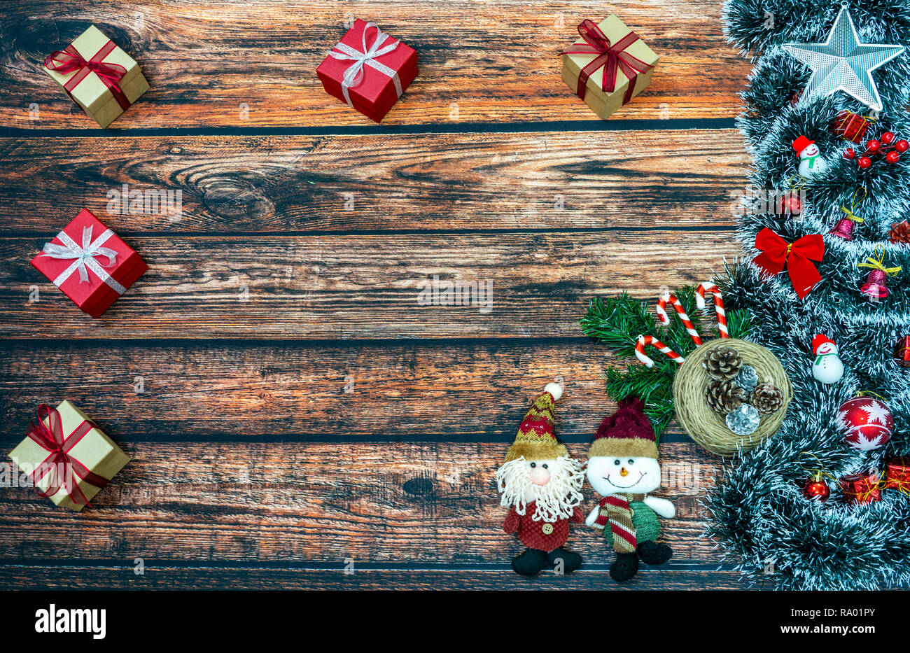 Beautiful Christmas frame Stock Photo - Alamy