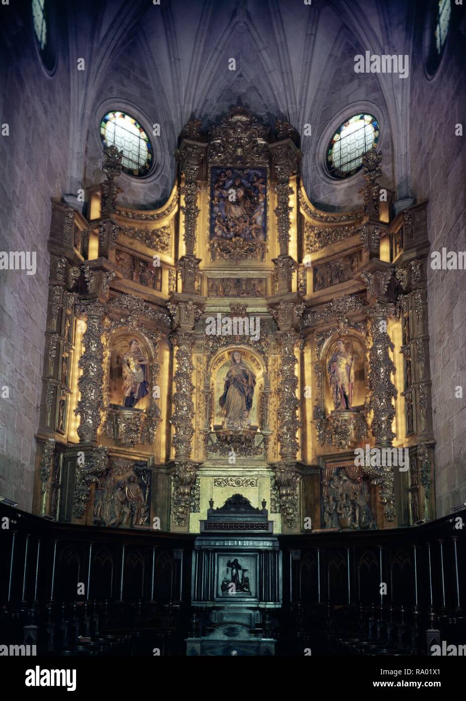 RETABLO BARROCO PROCEDENTE DE TAMARIZ DE CAMPOS - SIGLO XVI/XVII ...