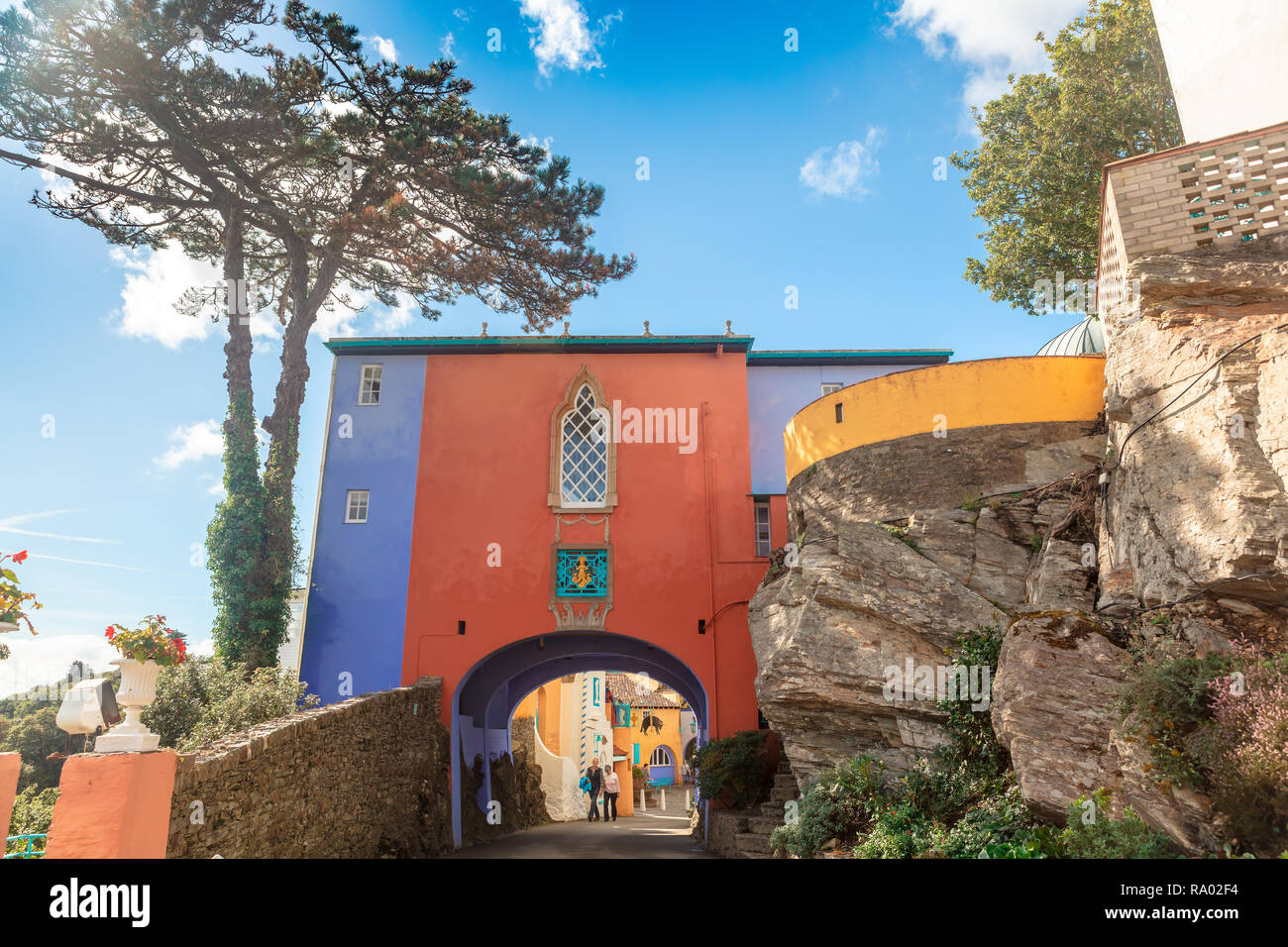 Italian village wales hi-res stock photography and images - Alamy