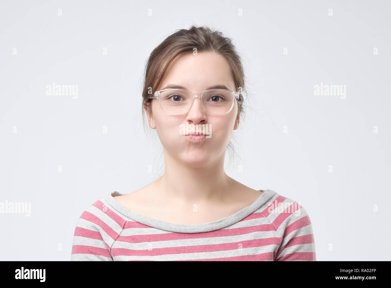 Bloated cheek hi-res stock photography and images - Alamy
