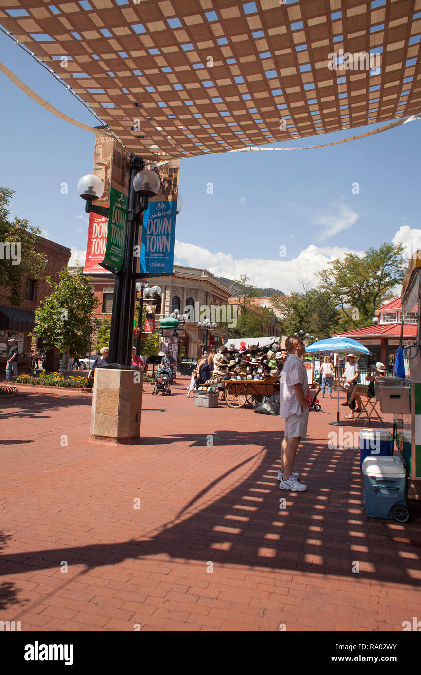 Summer in downtown Boulder, Colorado Stock Photo - Alamy