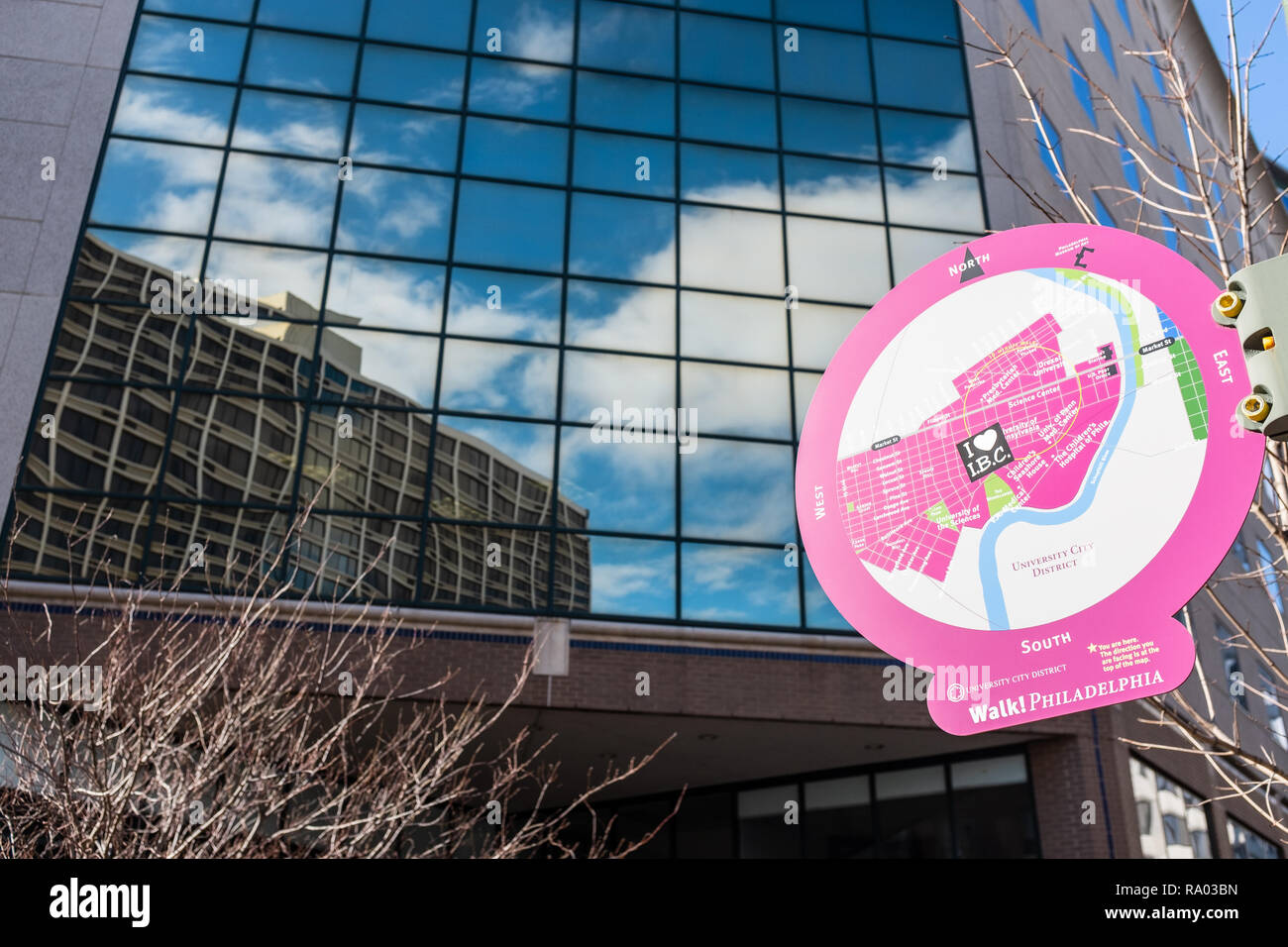 Walk! Philadelphia sign outside 3600 University City Science Center ...