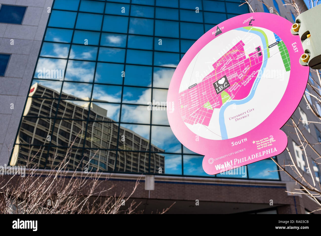 Walk! Philadelphia sign outside 3600 University City Science Center ...