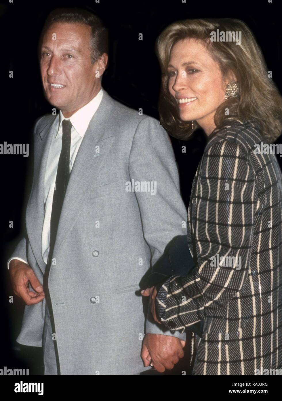 Faye Dunaway and author Frederick Forsyth Undated Photo By John Barrett ...