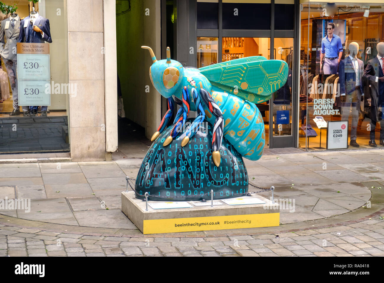 A Bee in the City sculpture, part of the summer 2018 public art event ...