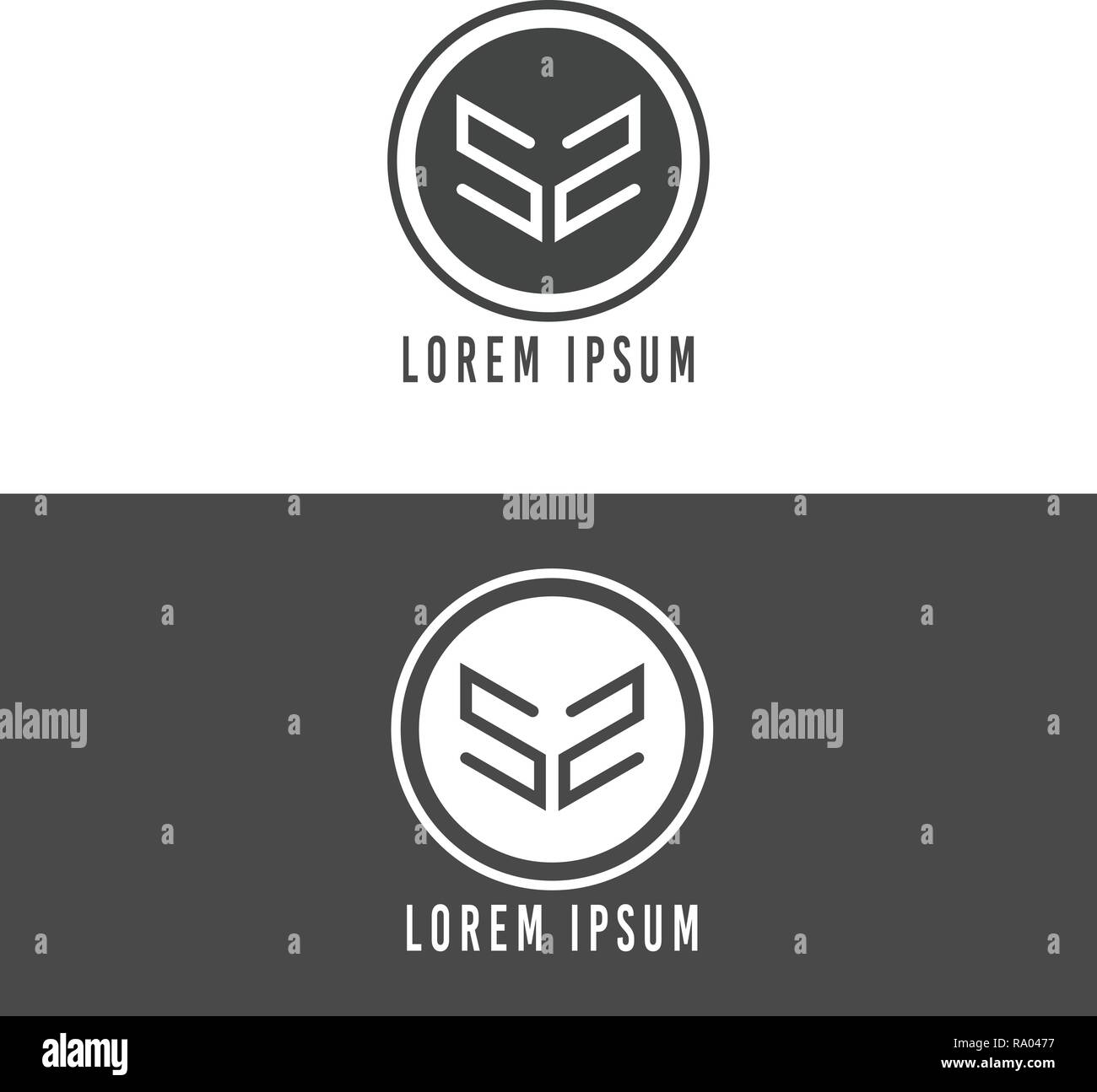 letter logo with circle Stock Vector Image & Art - Alamy