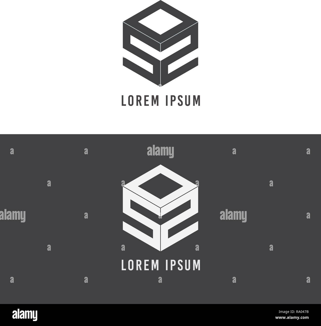 letter logo icon isometric design Stock Vector Image & Art - Alamy