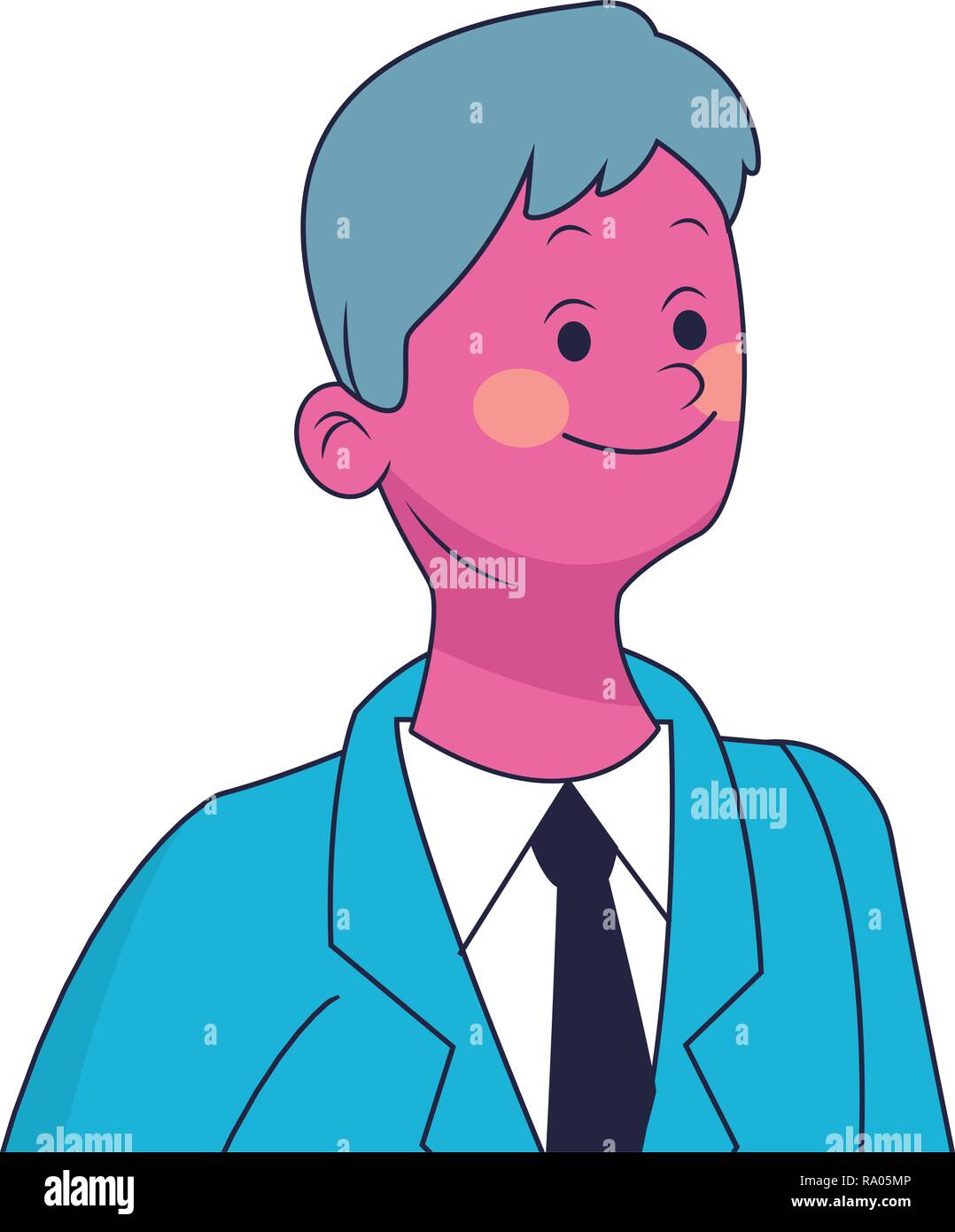 young man cartoon vector illustration graphic design Stock Vector Image ...