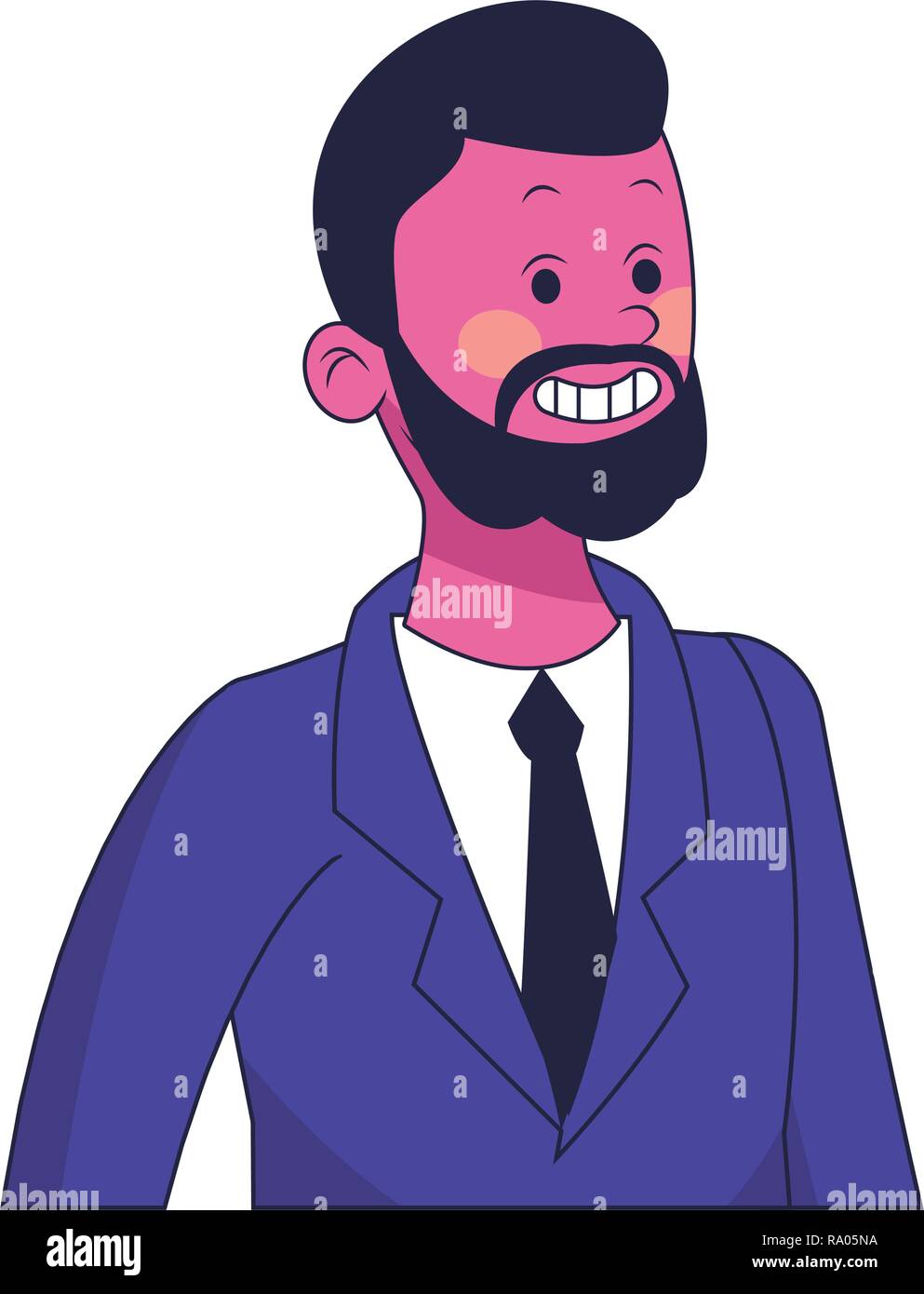 young man cartoon vector illustration graphic design Stock Vector Image ...