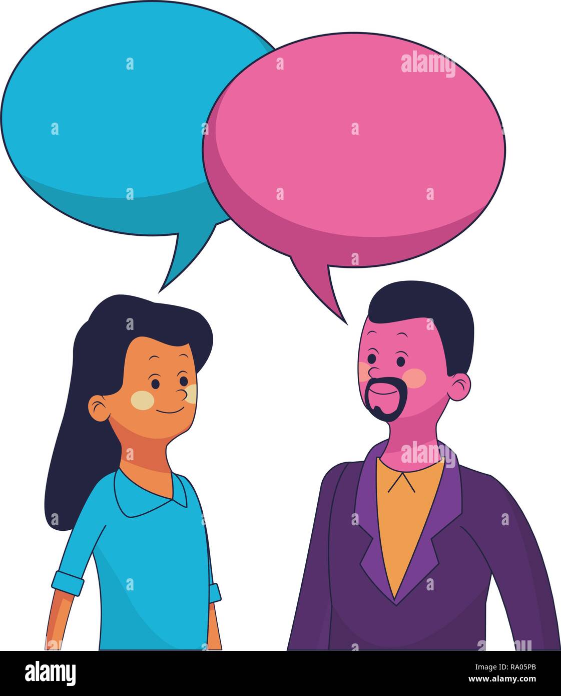 People Talking To Each Other Cartoon