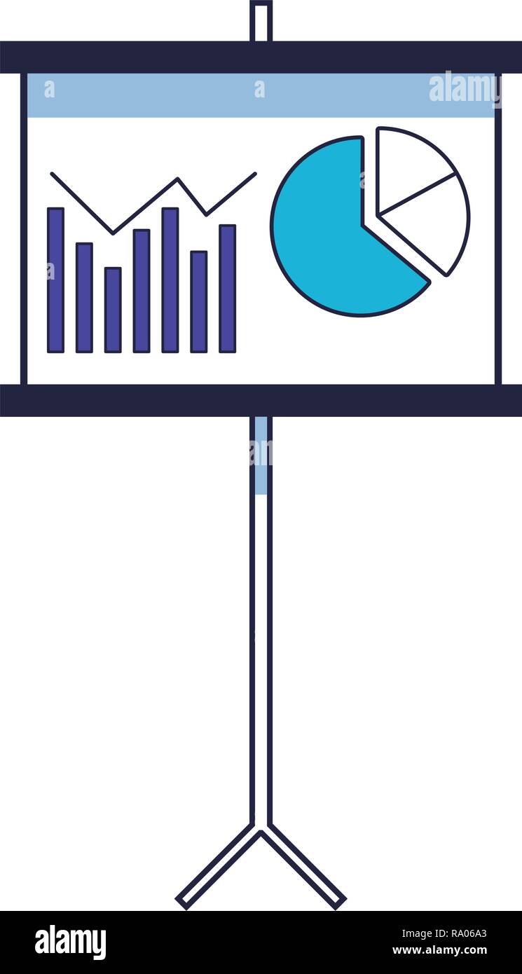 statistics graphic cartoon vector illustration graphic design Stock ...