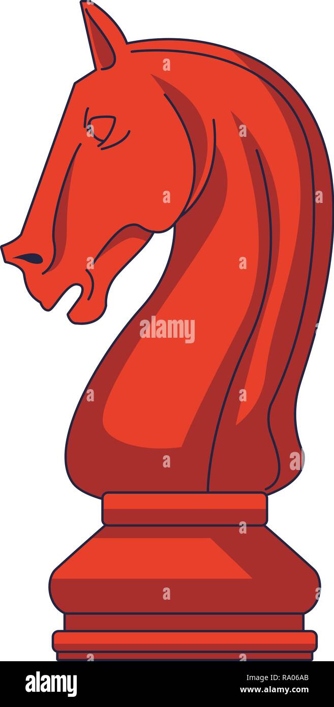 piece of chess cartoon vector illustration graphic design Stock Vector ...