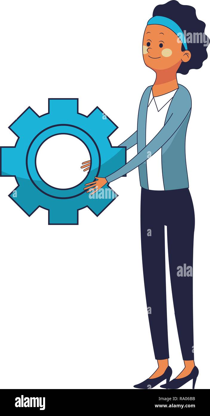 young woman support cartoon vector illustration graphic design Stock ...