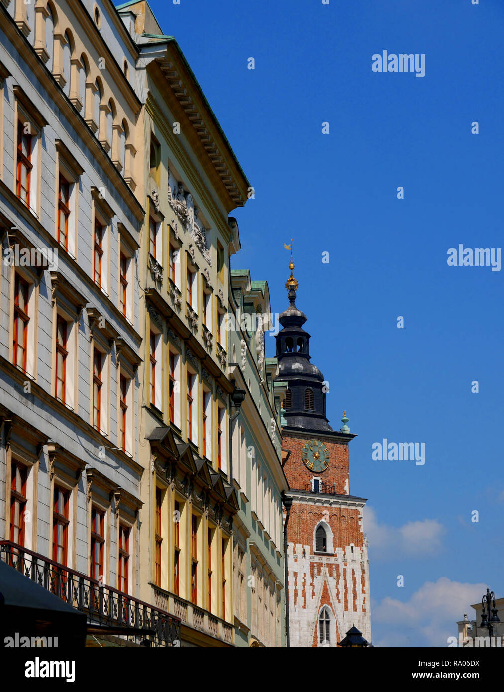 In Krakow Poland major landmarks include the Main Market Square with St ...