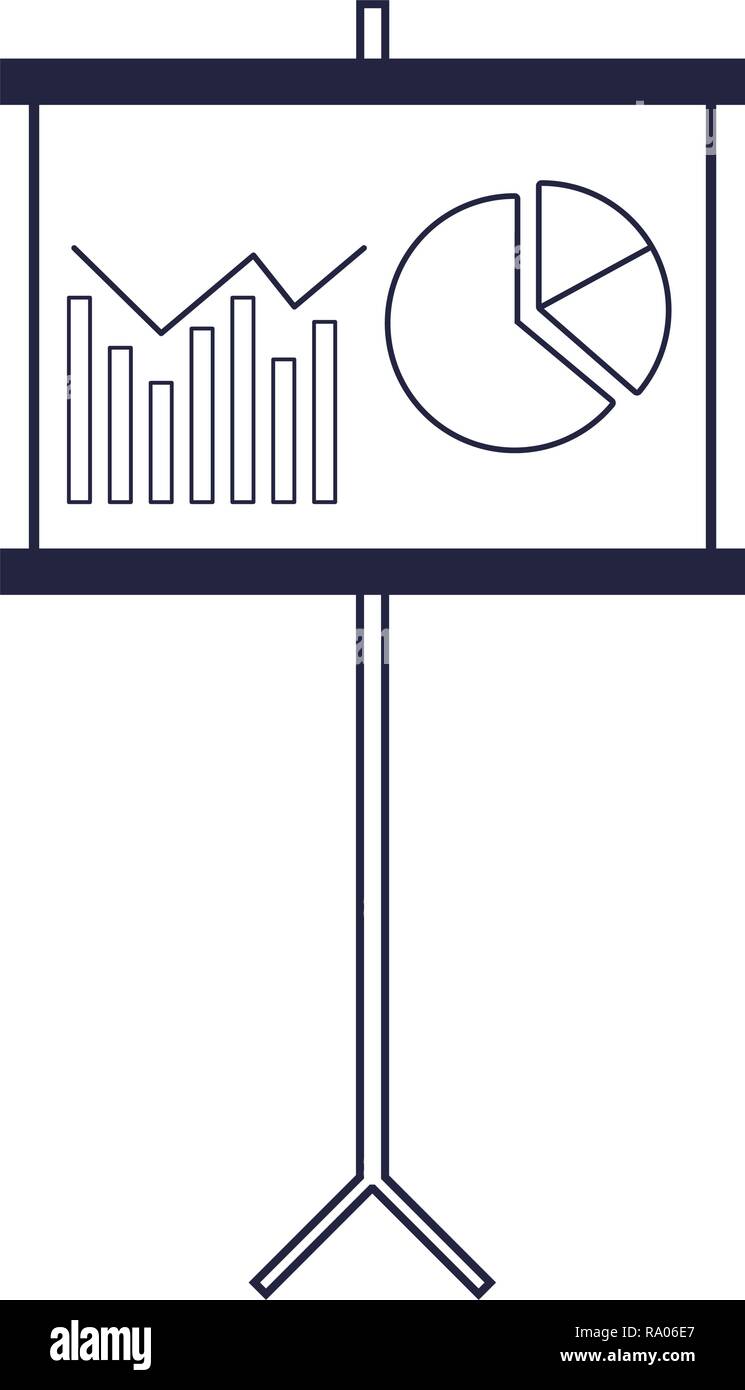 statistics graphic cartoon vector illustration graphic design Stock ...