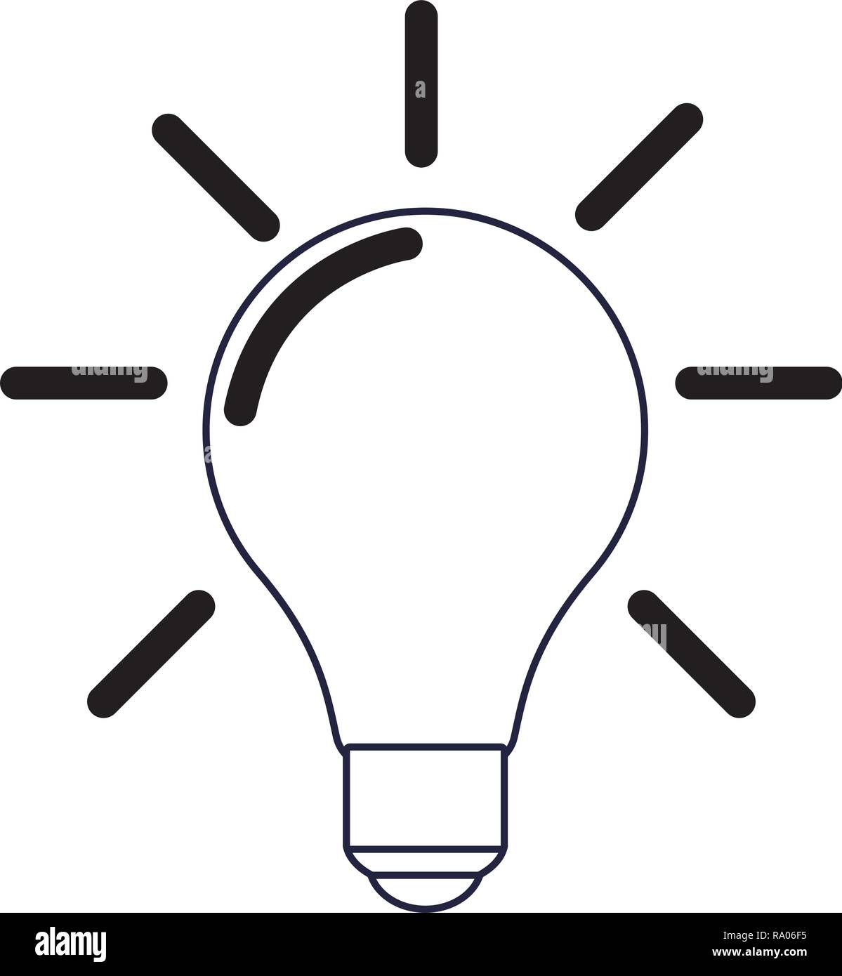 light bulb cartoon vector illustration graphic design Stock Vector ...