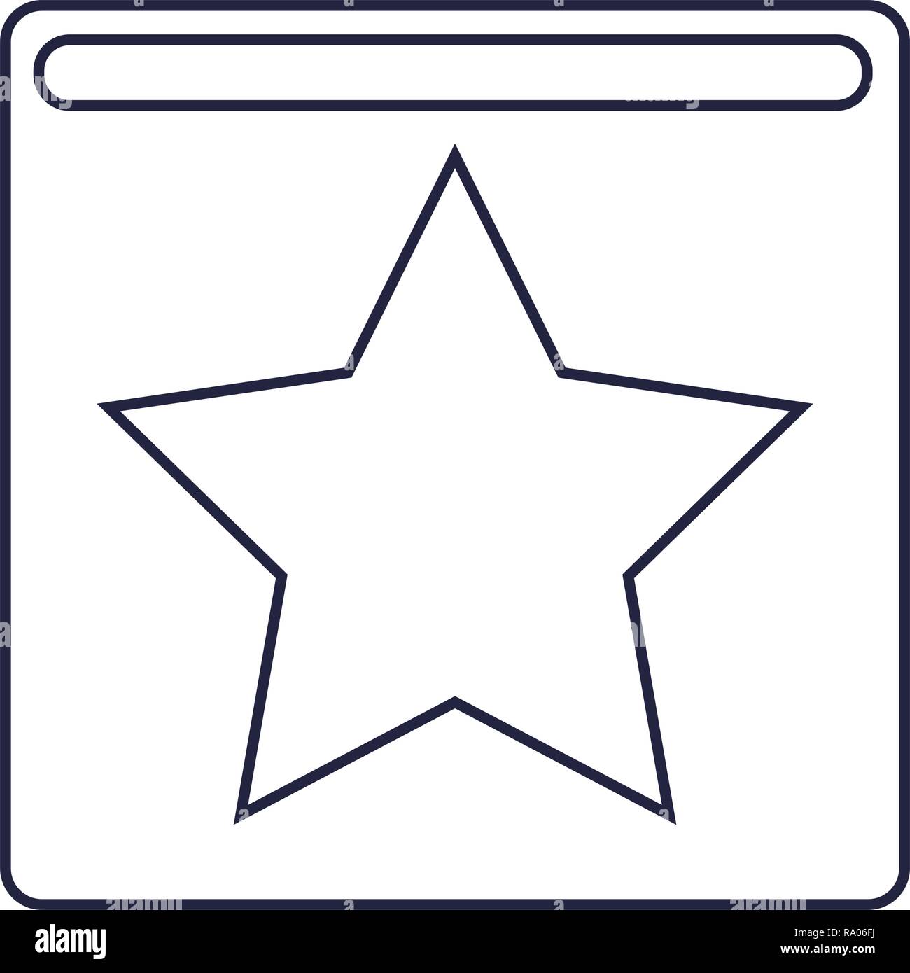 star square cartoon vector illustration graphic design Stock Vector ...