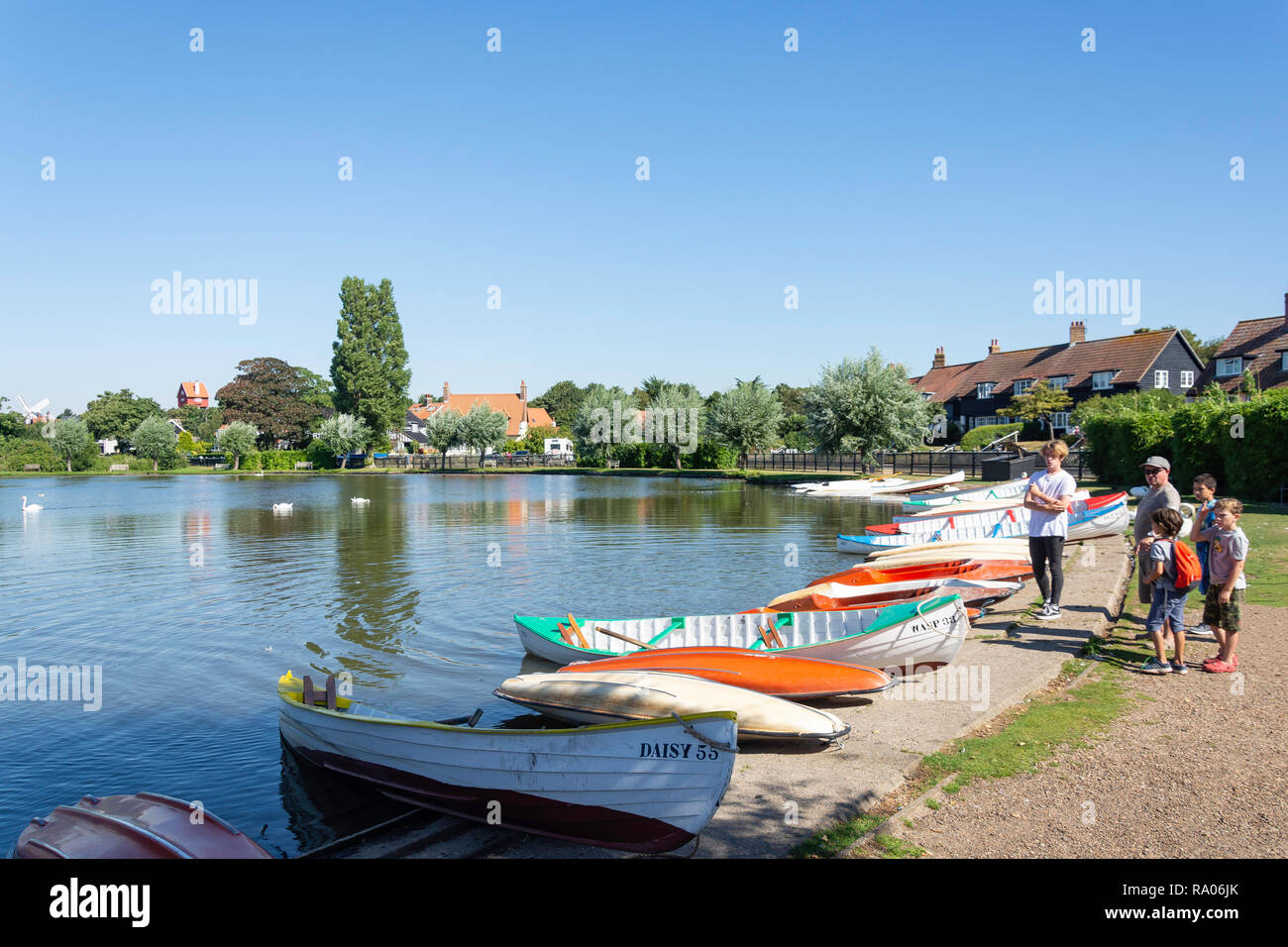 The Meare boating lake, The Meare, Thorpeness, Suffolk, England, United ...