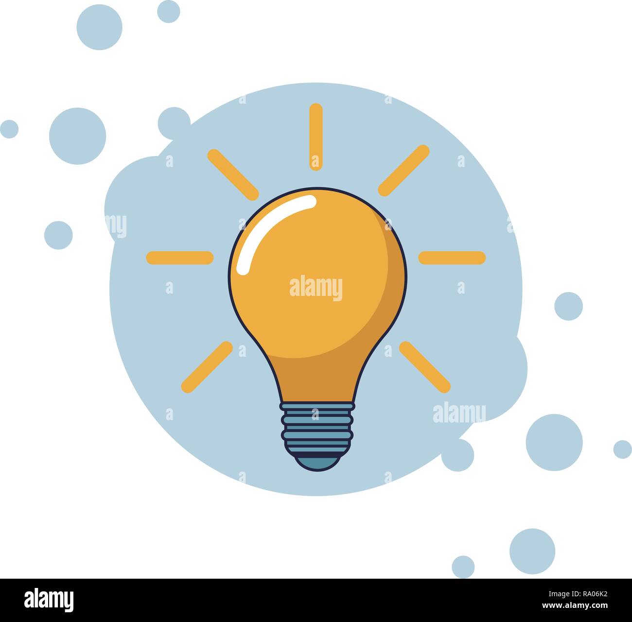 light bulb cartoon vector illustration graphic design Stock Vector ...