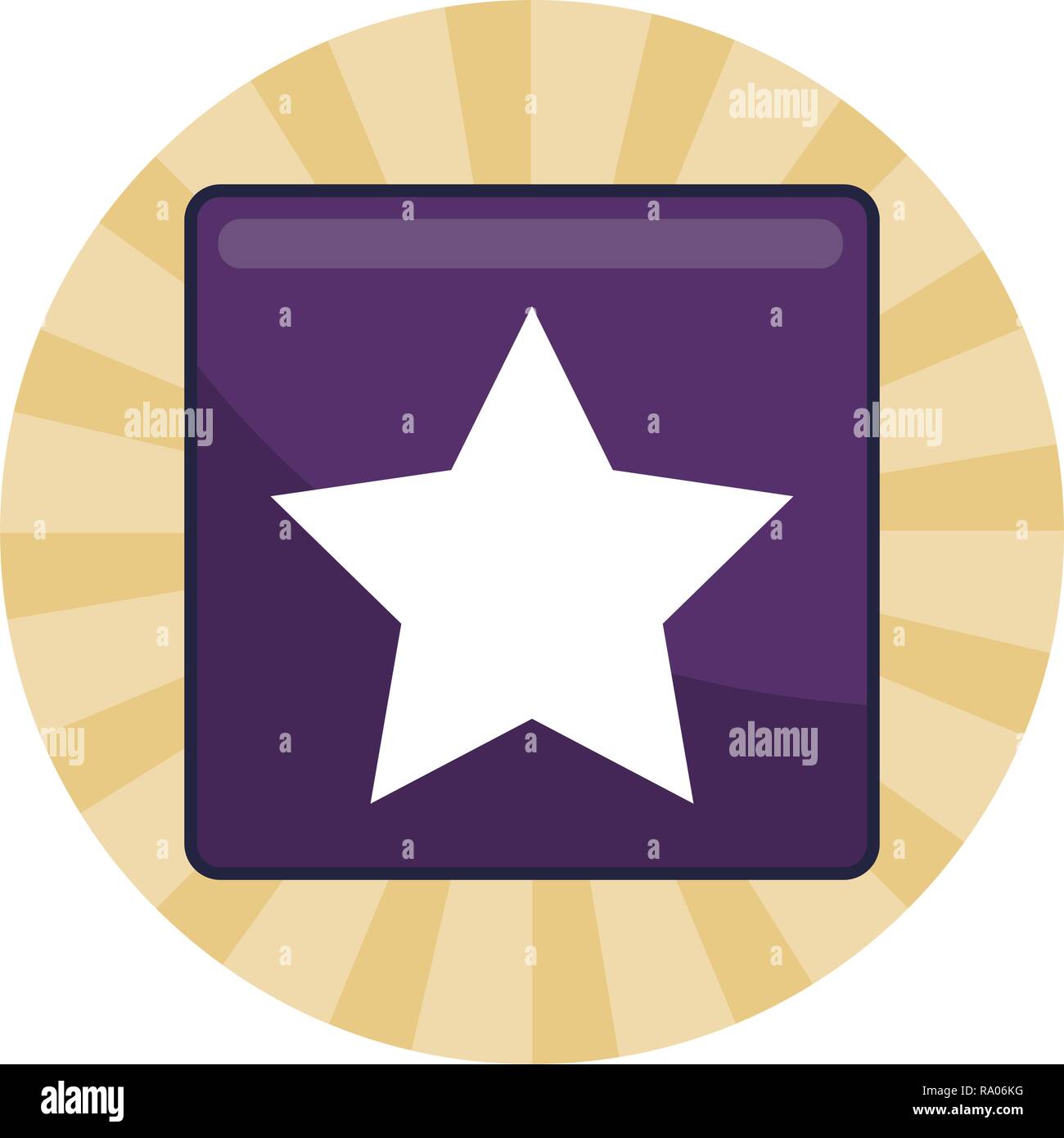 star square cartoon vector illustration graphic design Stock Vector ...