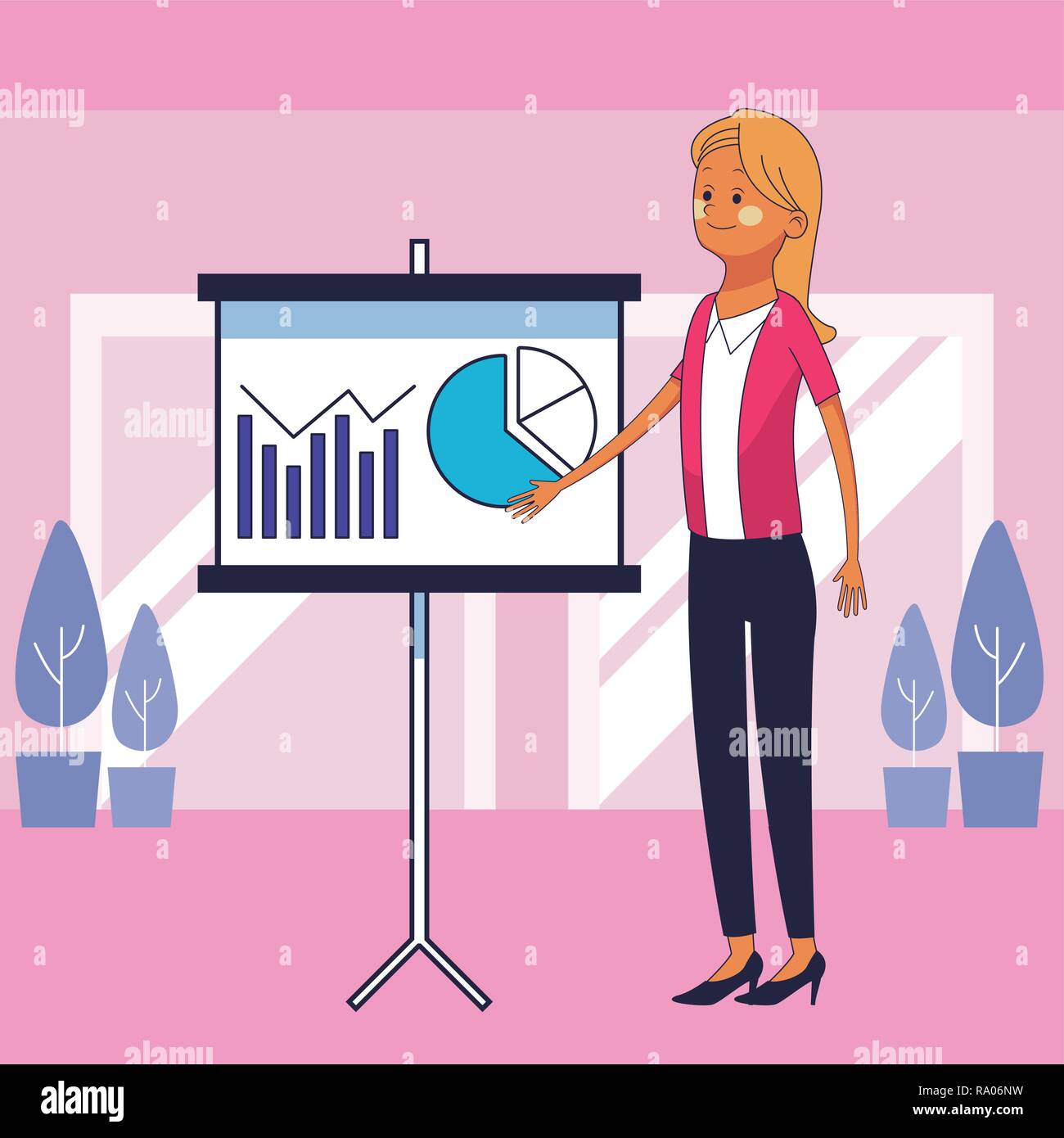 executive businesswoman vector illustration graphic design Stock Vector ...